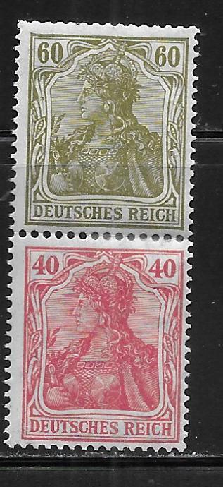 Germany Michel S23 Booklet Pair Unused Hinged c.v. 4.80 Euro (*sch ...