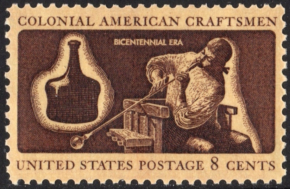 SC#1456 8¢ Colonial Craftsmen: Glass Blower (1972) MNH | United States ...