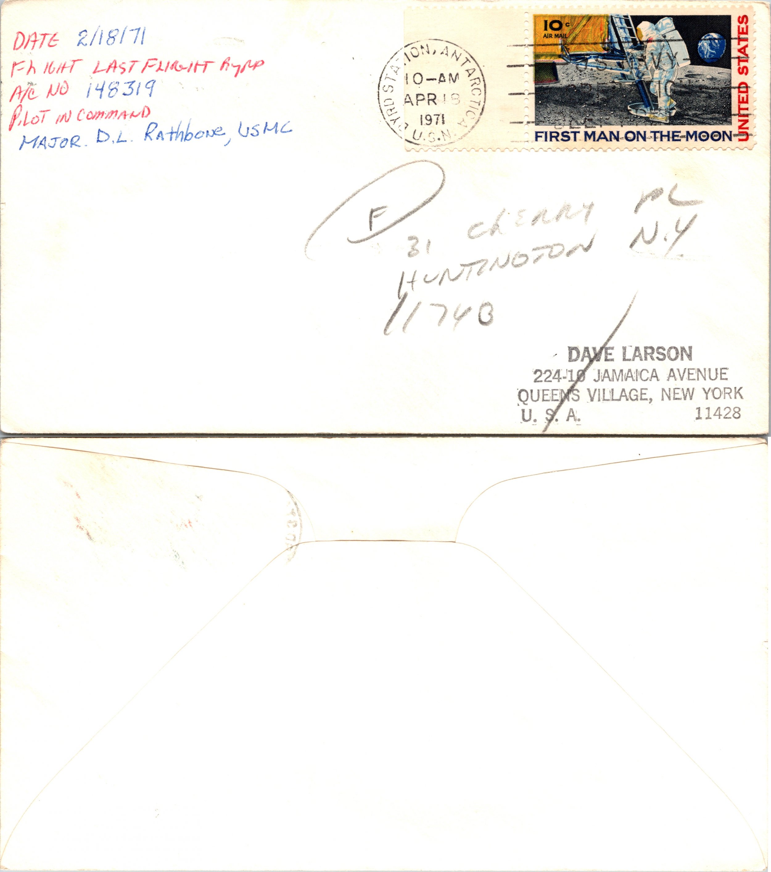 1971 BYRD STATION + LAST FLIGHT INFOMATION ( Postal History ), 1971 ...
