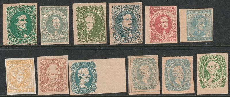 US Confederate States Facsimile set MH / HipStamp