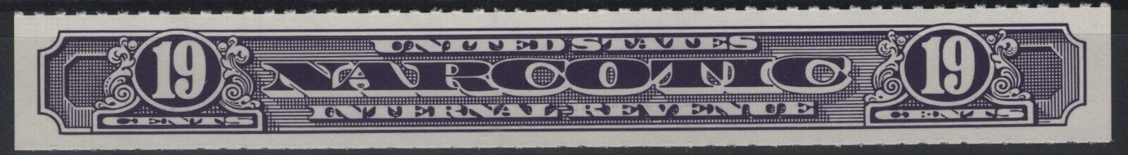 RJA98b XF OG NH Narcotic revenue stamp with nice color cv $ 350 ! see ...