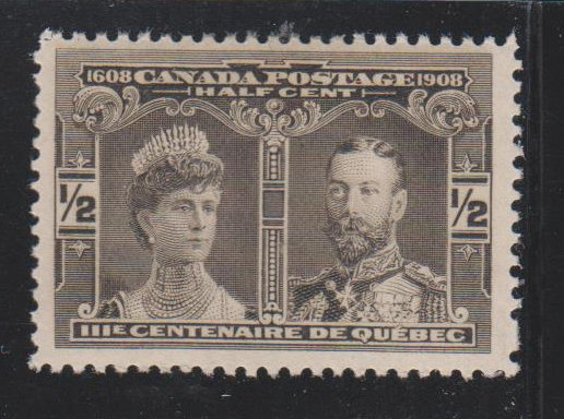 Canada, 1/2c Quebec Tercentenary (SC# 96) MH | Canada, General Issue ...