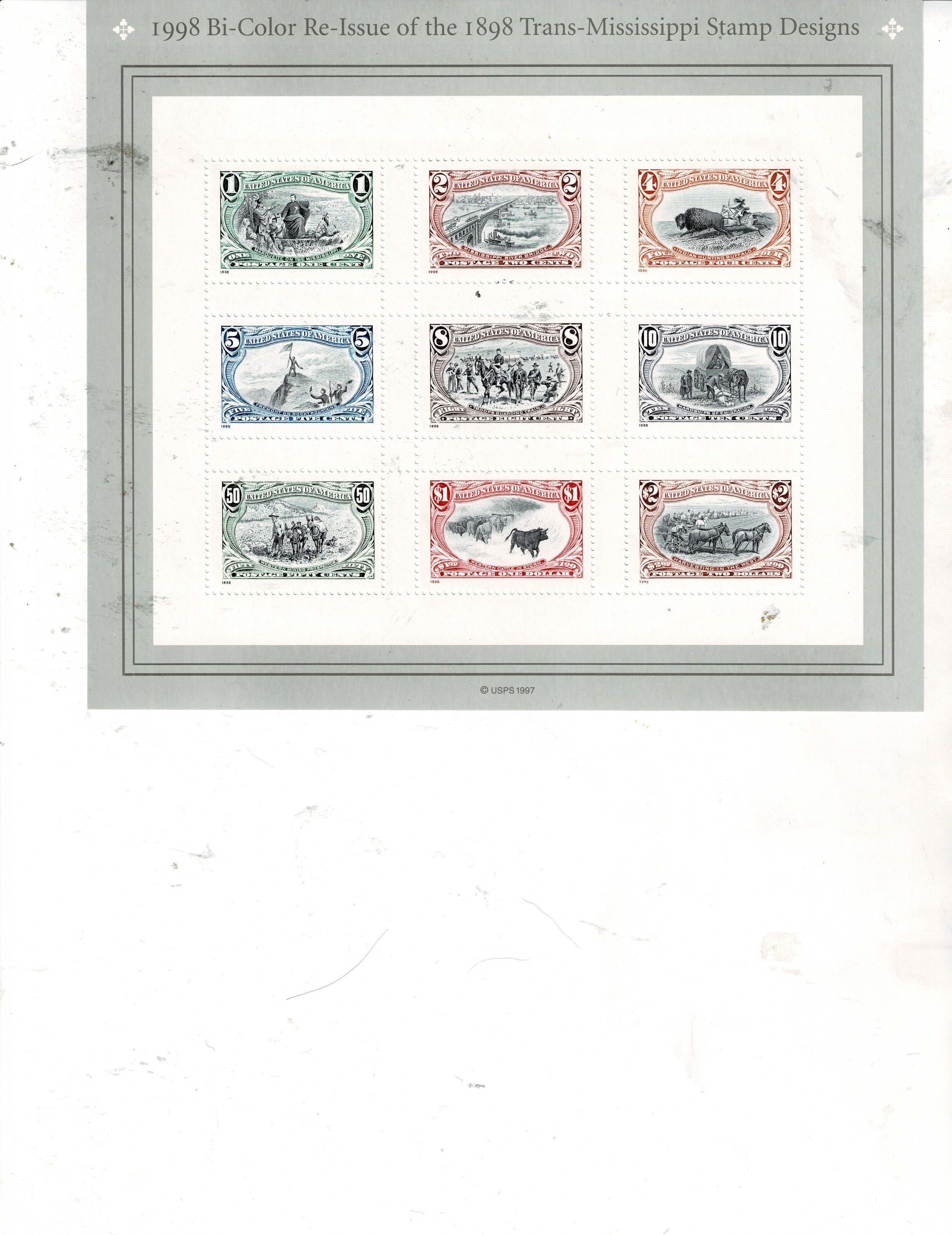 Trans-Mississippi US Postage Souvenir Sheets #3209-10 VF MNH | United ...
