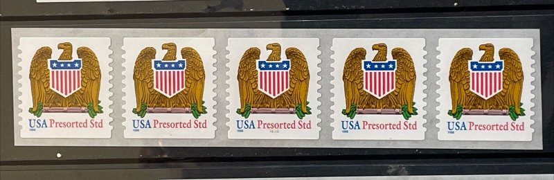 US PNC5 10c Eagle and Shield Presorted Stamp Sc# 3271 Plate 11111 Small ...