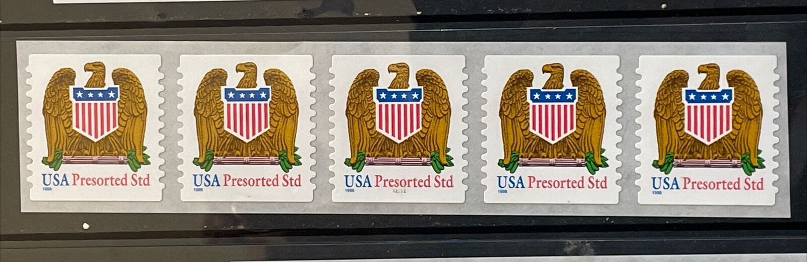 US PNC5 10c Eagle and Shield Presorted Stamp Sc# 3271 Plate 11111 Small ...