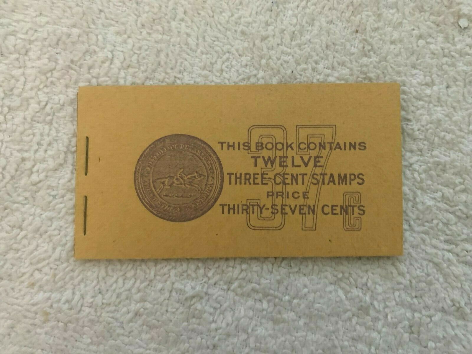 Scott BK102 Booklet Stamp 37 Cents 1939 MNH | United States, Booklets ...