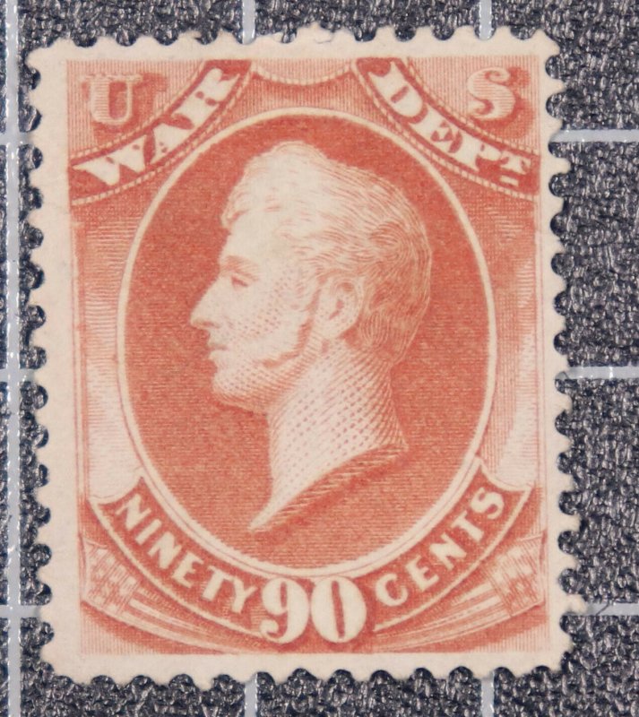 Scott O93 90 Cents War Official Unused No Gum Nice Stamp SCV - $80.00 ...