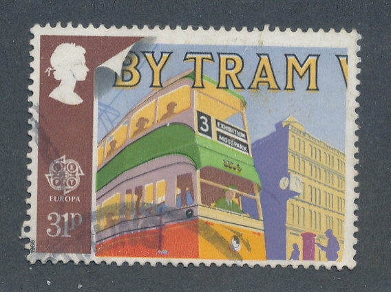 Great Britain 1988 Scott 1215 used - 31p, Europa,Tram | Great Britain ...
