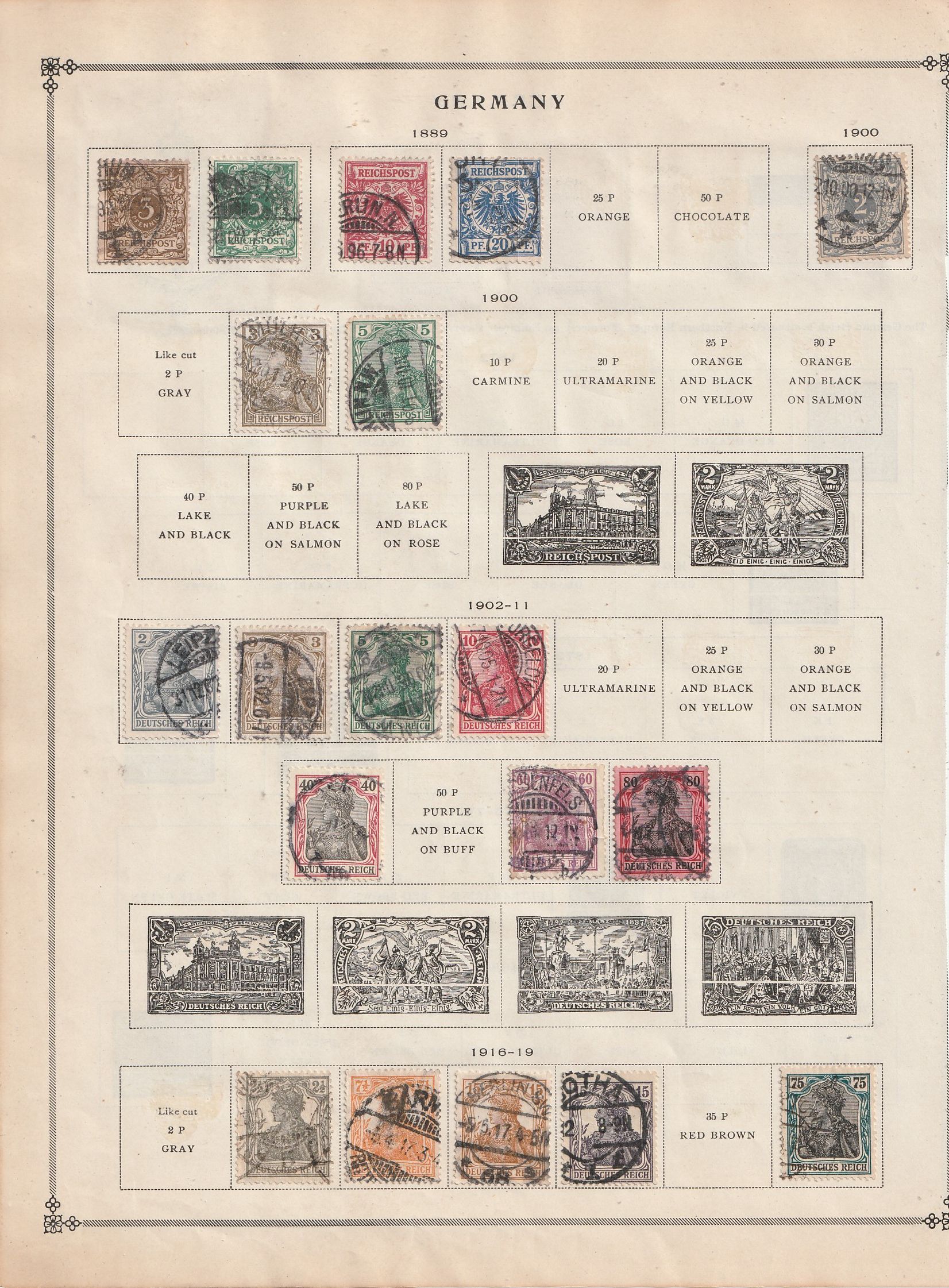 Germany Collection - 12 Scans. All the stamps are in the scans ...