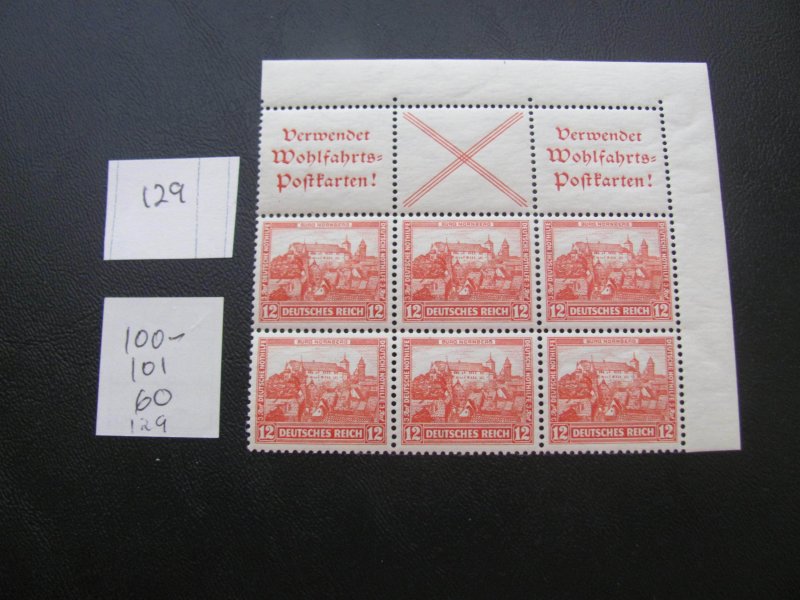 Germany 1932 MNH MI. S100-101 Booklet XF 60 Euros (129) | Europe ...