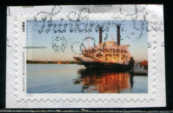 5698c US (58c) Mighty Mississippi SA, used on paper | United States ...