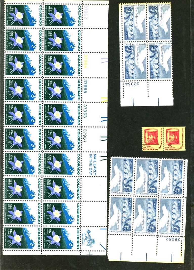 U.S. #Mint PL# Panes, Mixed Condition | United States, Stamp / HipStamp