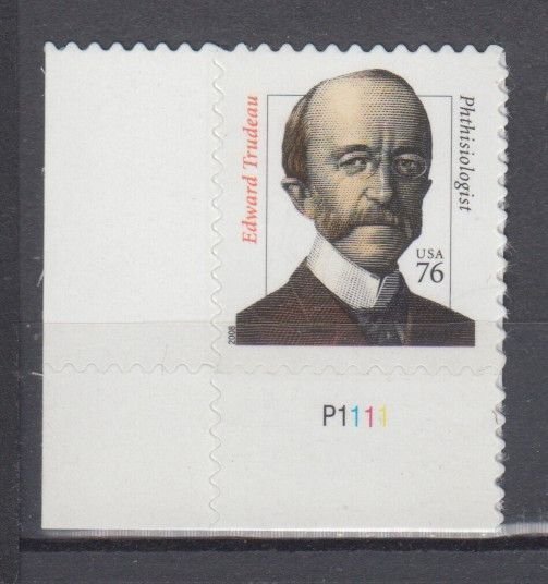 (F) USA #3432A Edward Trudeau MNH Plate | United States, General Issue ...