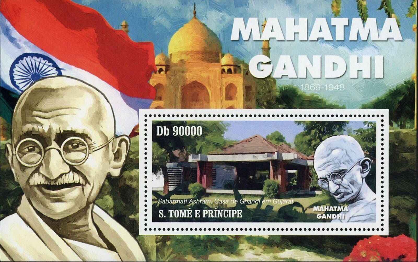 Gandhi Stamp Mahatma Gandhi Historical Figure Souvenir Sheet Mint NH ...