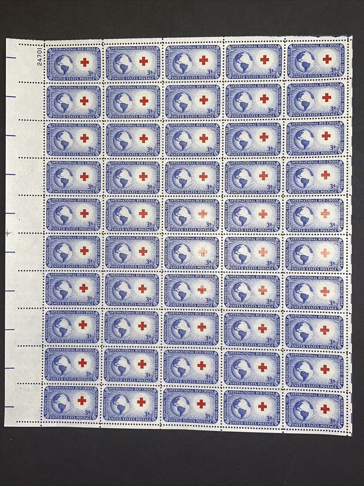 1952 sheet - International Red Cross - Sc# 1016 | United States ...