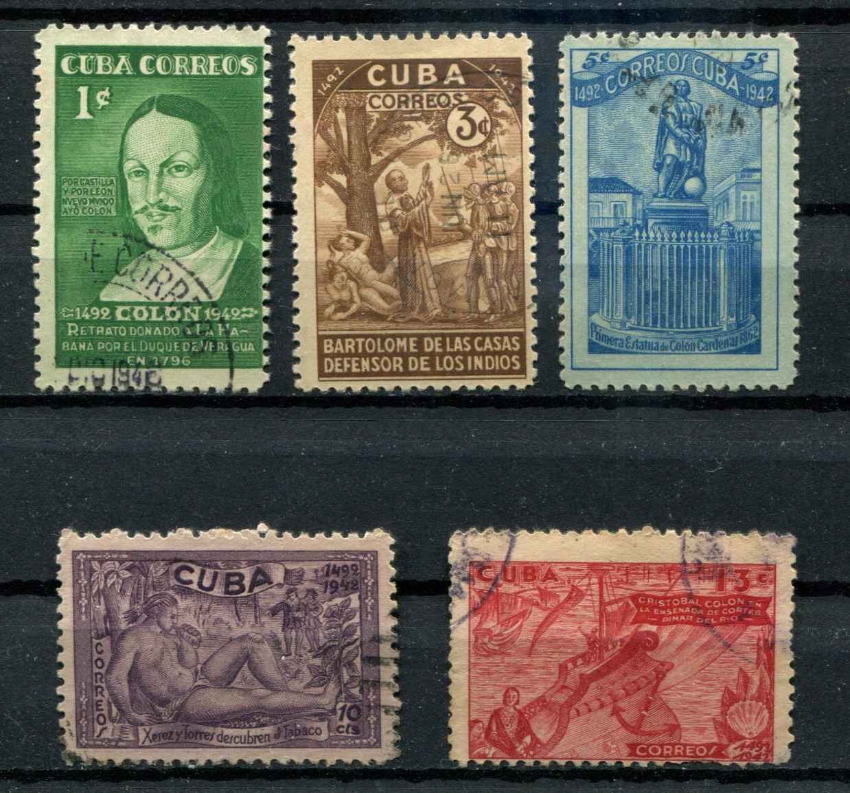 Cuba SC# 387-91 Christopher Columbus - Discovery of America used ...