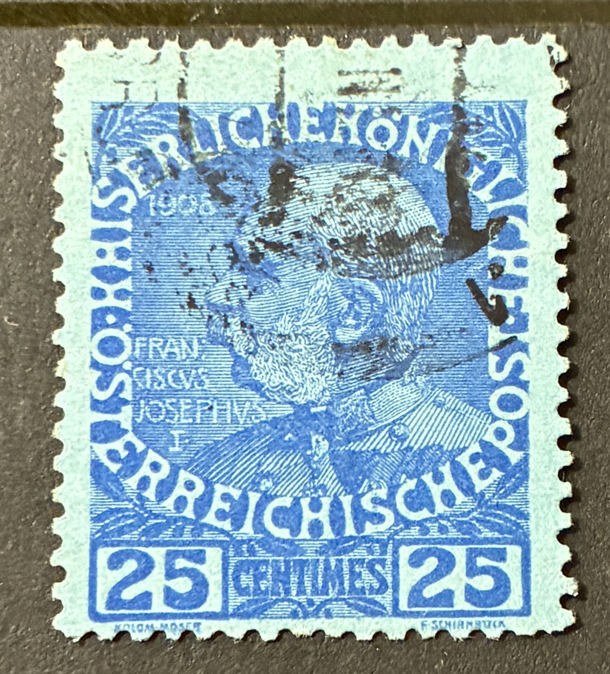 Austria 1919 Office's Crete #22(paper colored through), Used, CV $150 ...