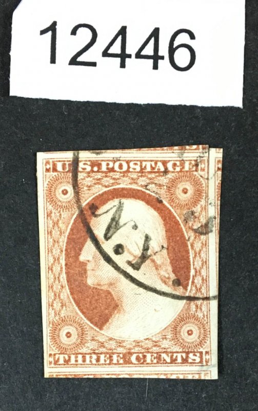 US Stamps # 11a Margin CUT at TOP Right Used LOT #12446 | United States ...