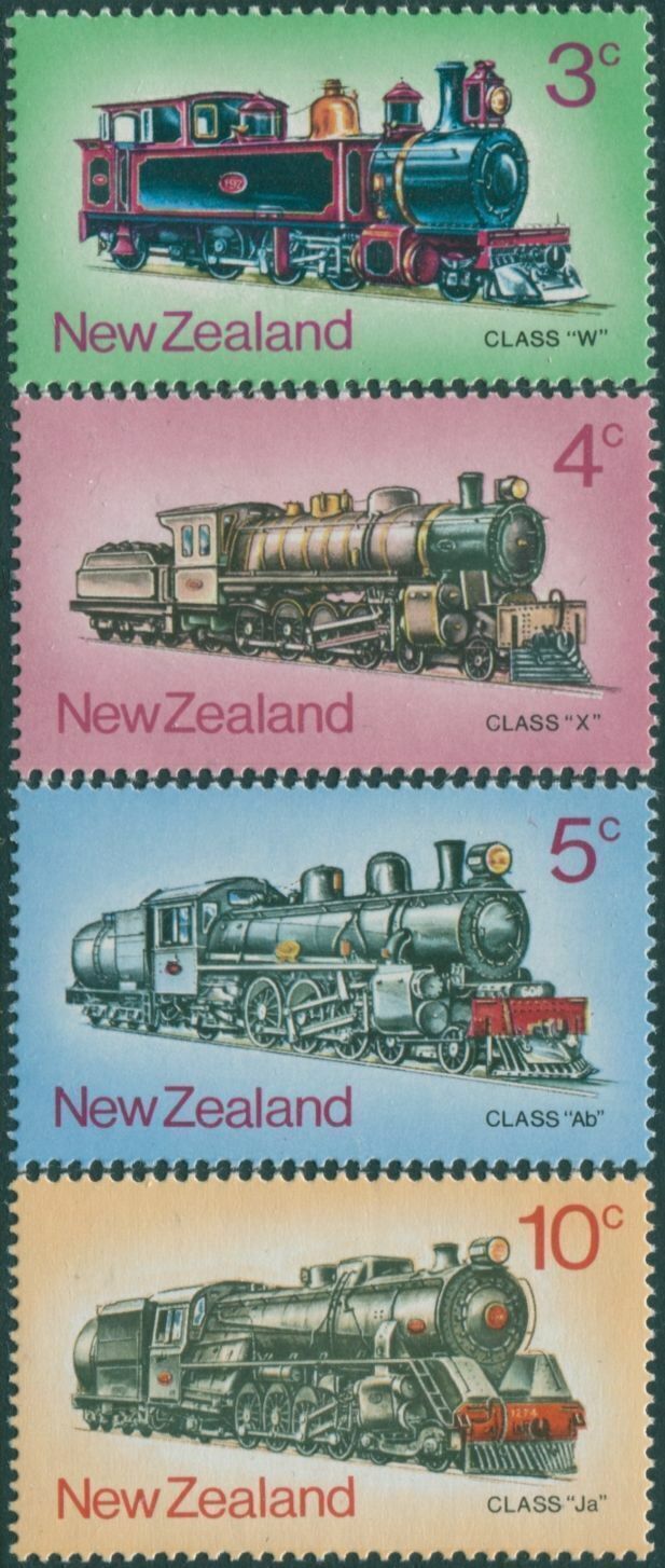 New Zealand 1973 SG1003-1006 Steam Locomotives set MNH | Australia ...