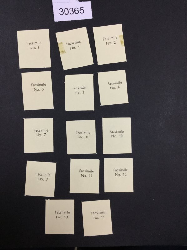 US Stamps CSA #1-14 Broadway Approvals Fascimilie LOT #30365 | United ...