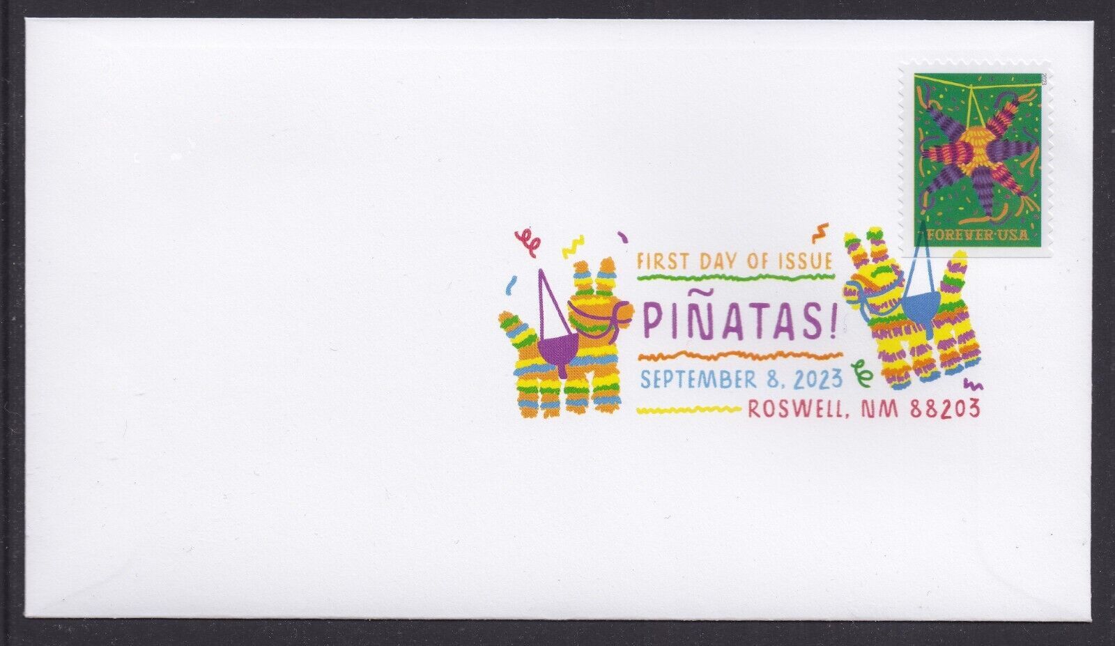 US 5814 Piñatas Pinatas 7-point Star green DCP FDC 2023 | United States ...
