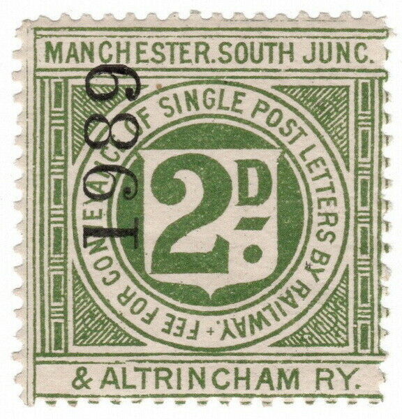 (I.B) Manchester, South Junction & Altrincham Railway : Letter Stamp 2d ...