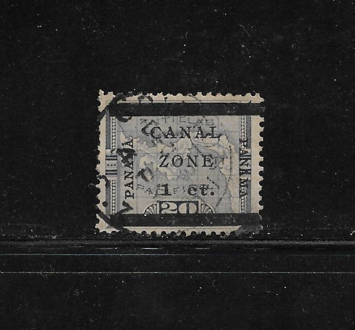 Canal Zone Stamps: 1906 Overprint Issue #16b (1c on 20c, Type c); Used | Worldwide - Other ...