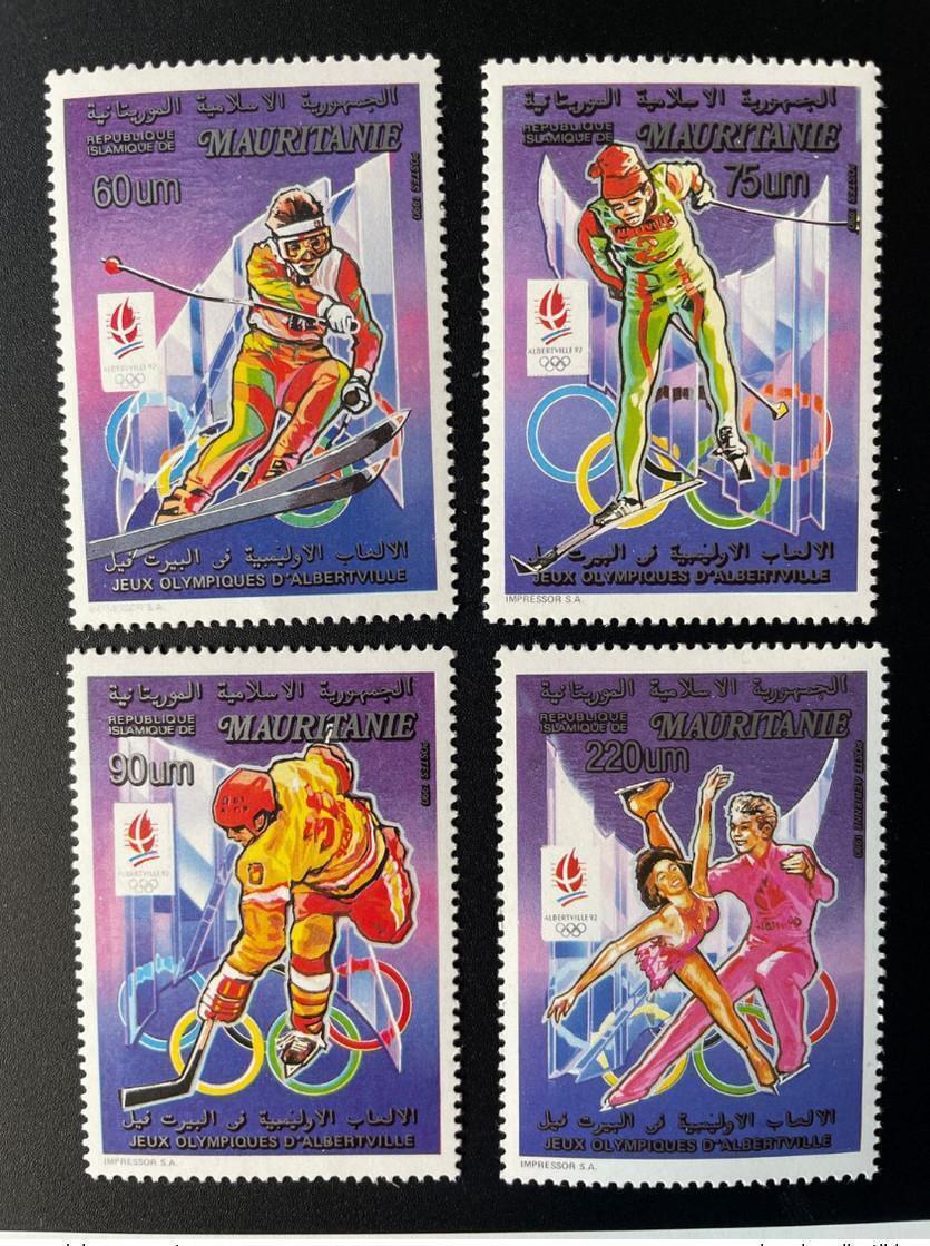 1990 Mauritania Mi. 982 985 II Olympic Games Olympic Games Olympia ...