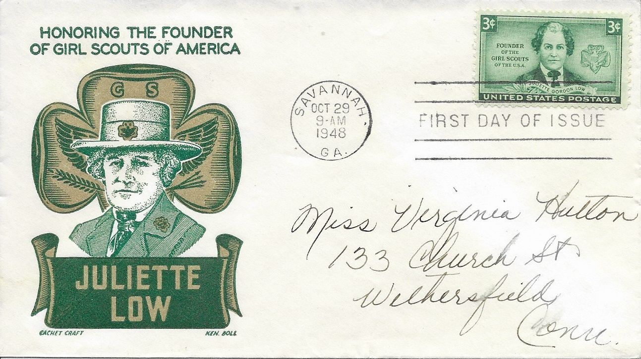 1948 FDC, #974, 3c Juliette Gordon Low, CC/Boll | United States ...