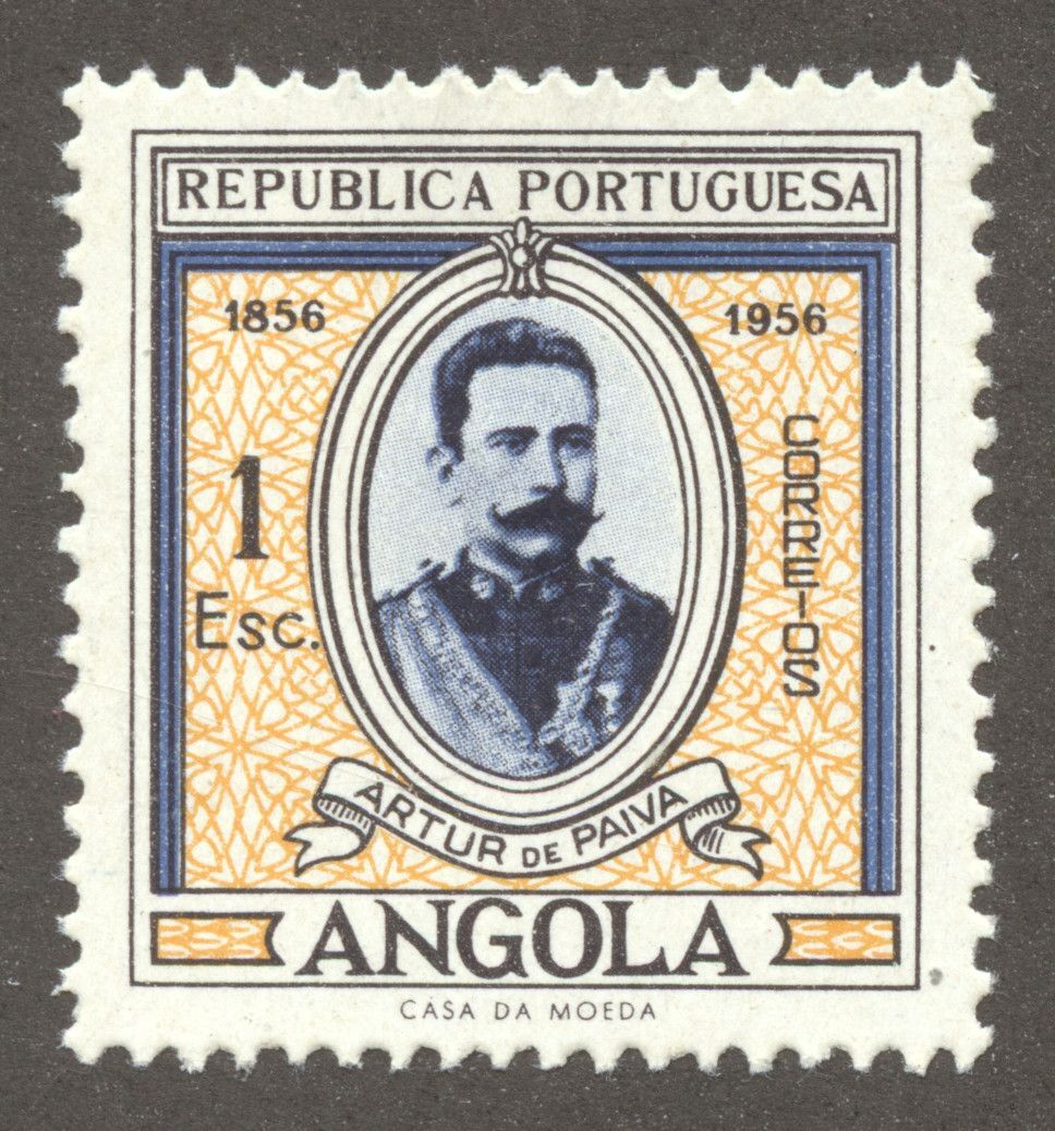Angola Scott 394 Unused LHOG - 1956 Birth of Colonel Artur de Paiva ...