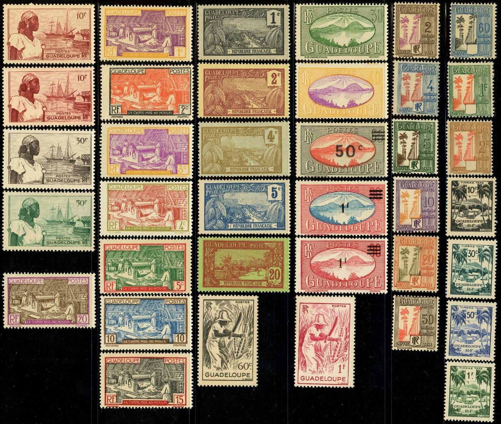 Guadeloupe Postage French Colony Stamp Collection Mint LH | Europe ...