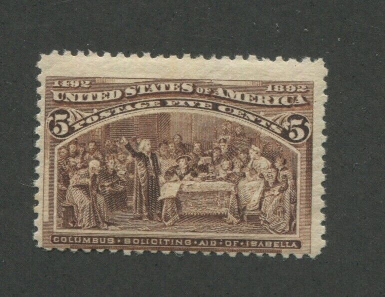 1893 United States Postage Stamp #234 Mint Never Hinged Original gum ...