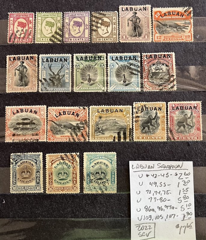 Labuan Used Selection #42//107- SCV=$17.65 | Asia - Malaysia, General ...