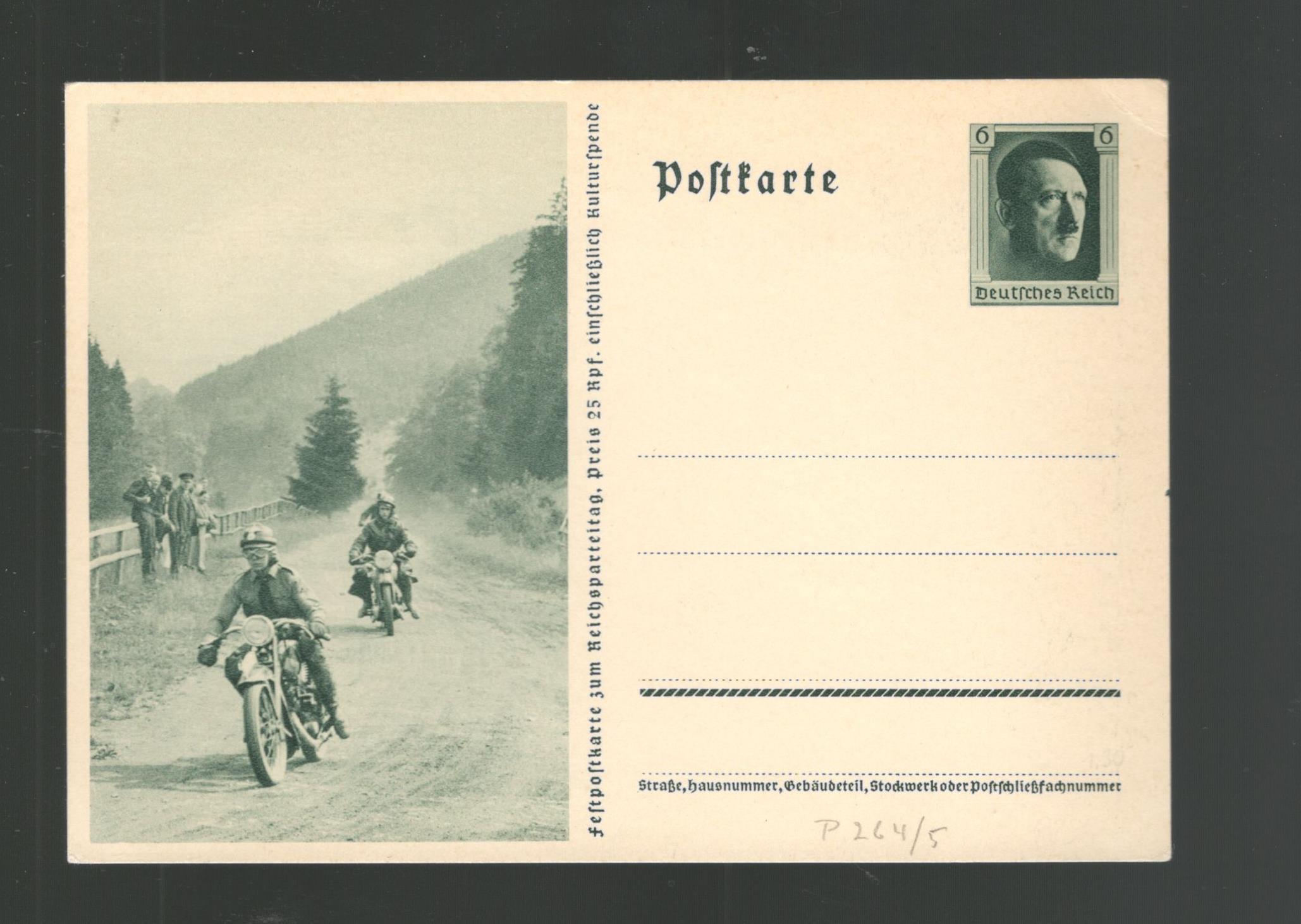 Germany Wwii Propaganda Postal Card: German Soldiers on Motorcycles ... Germany Wwii Propaganda Postal Card: German Soldiers on Motorcycles ...