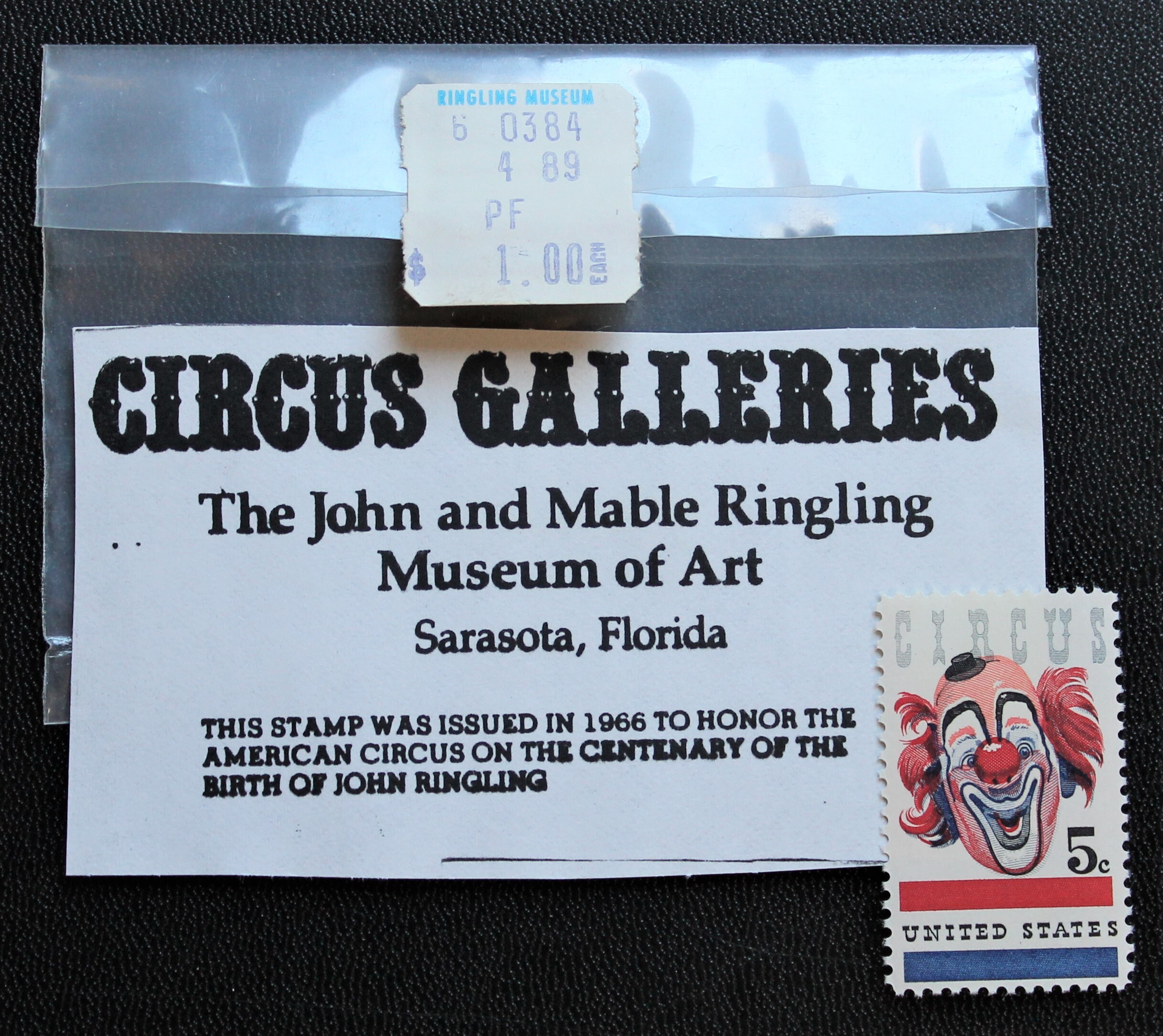 US #1309 MNH Circus Galleries The John and Mable Ringling Museum of Art ...
