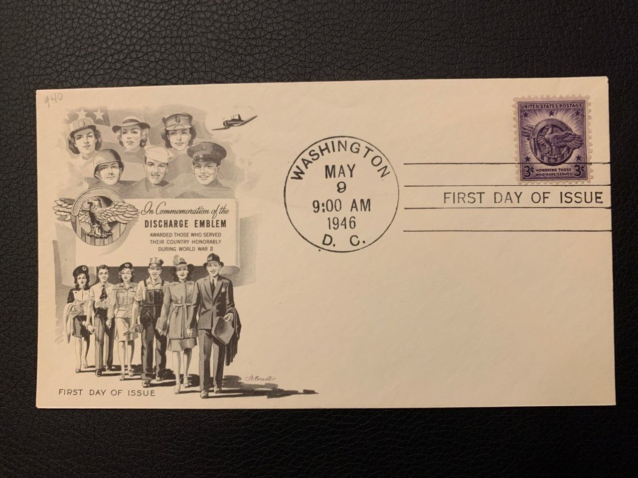 USA FDC - 1946 - Honourable Discharge, Scott # 940,Artmaster | United ...