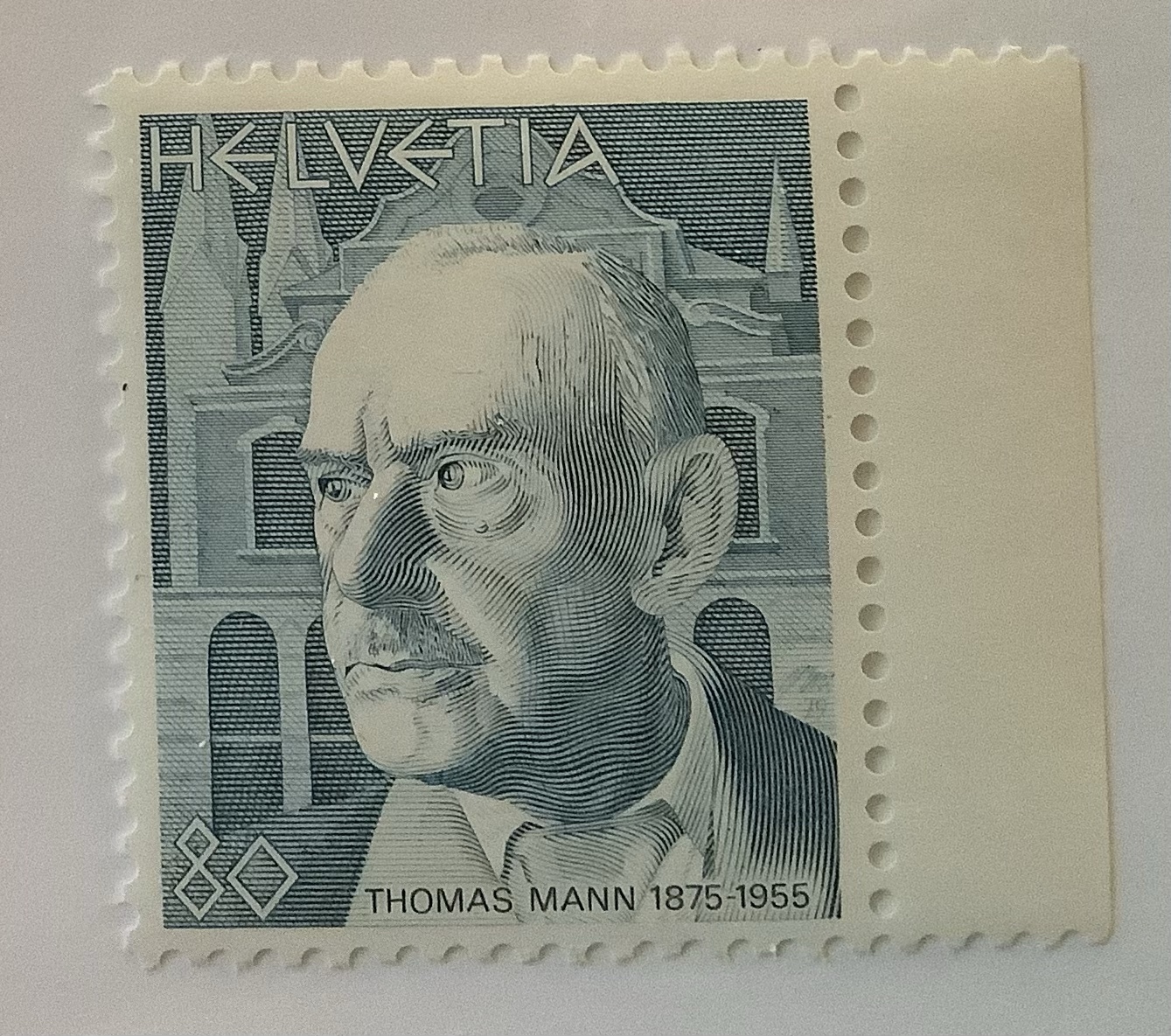 Switzerland 1979 Scott 670 MNH - 80c, Portraits, Thomas Mann , writer ...