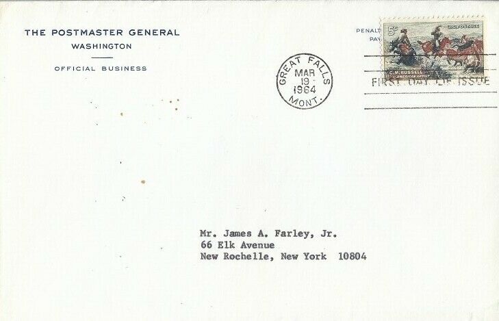 1243 5c CHARLES M. RUSSELL - Postmaster General | United States ...