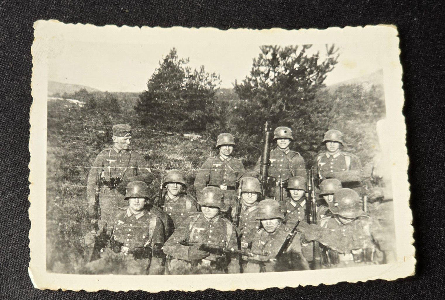 WEHRMACHT STEEL HELMET SOLDIERS 1936 WW2 WWII German Military Wartime ...
