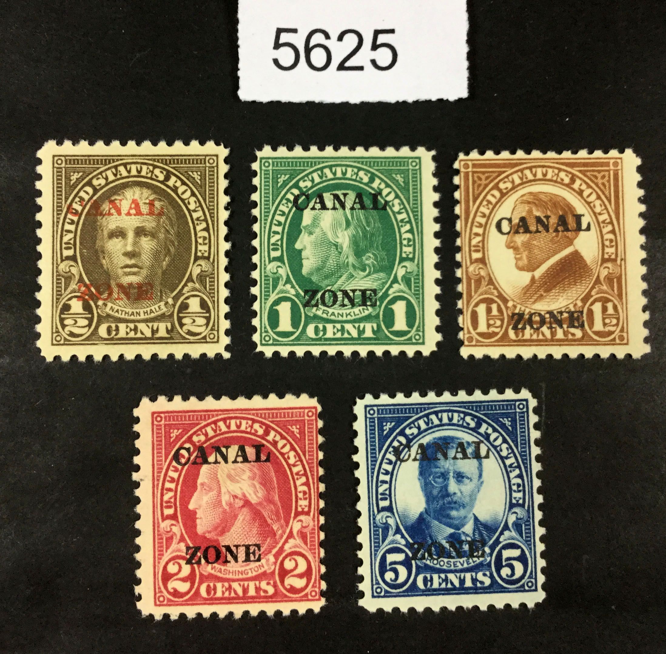 US Stamps Canal Zone #70-74 Mint OG H LOT #5625 | United States ...