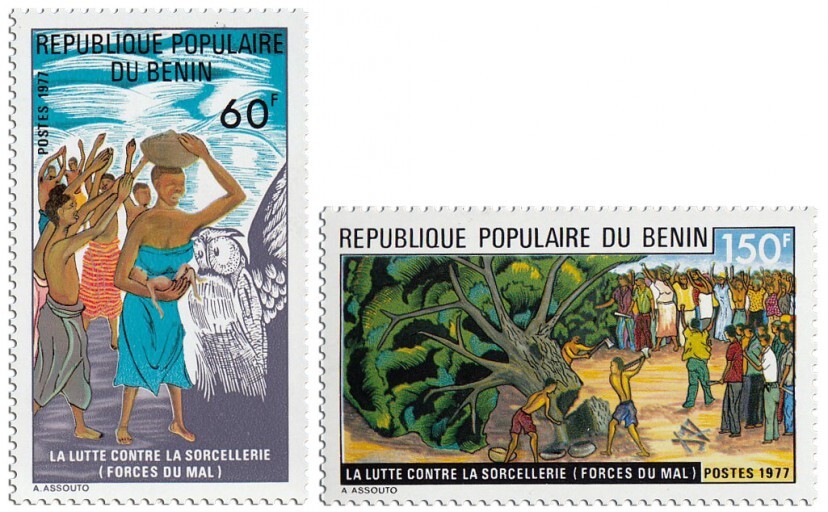 BENIN - 1977 - Fight Against Sorcery - Perf 2v Set - Mint Never Hinged ...