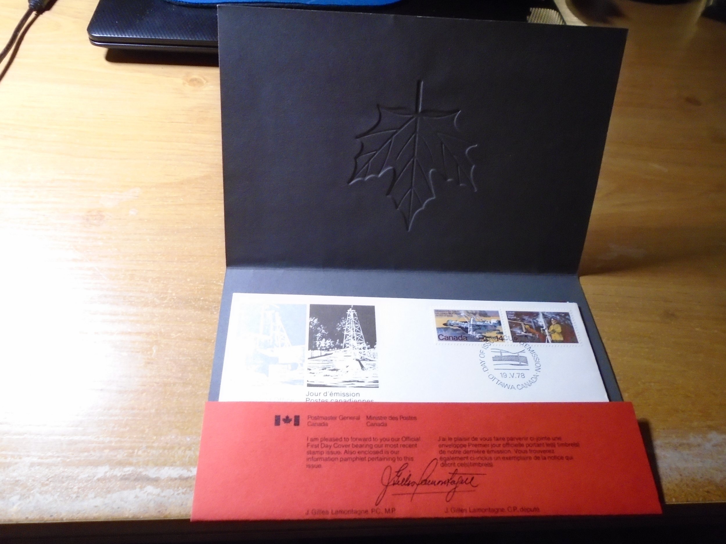 Canada # 765-66 FDC in Presentation Red folder Presented by JG ...