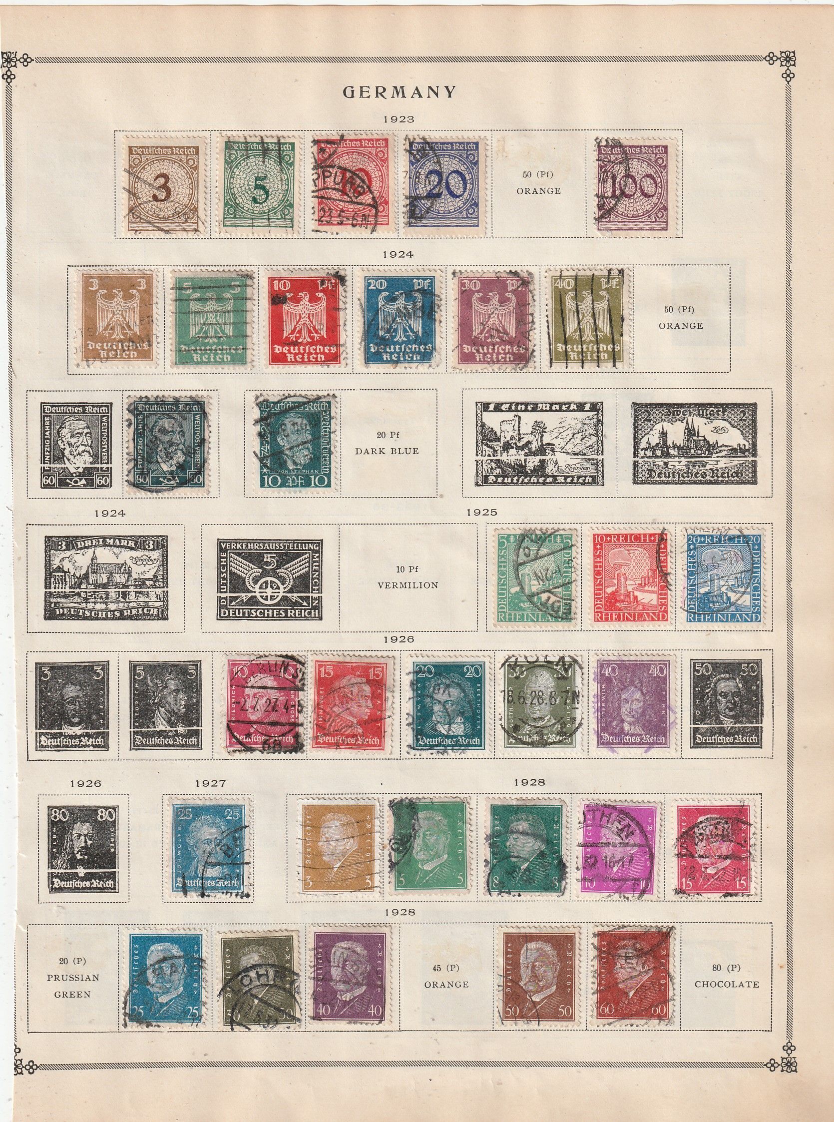 Germany Collection - 12 Scans. All the stamps are in the scans ...