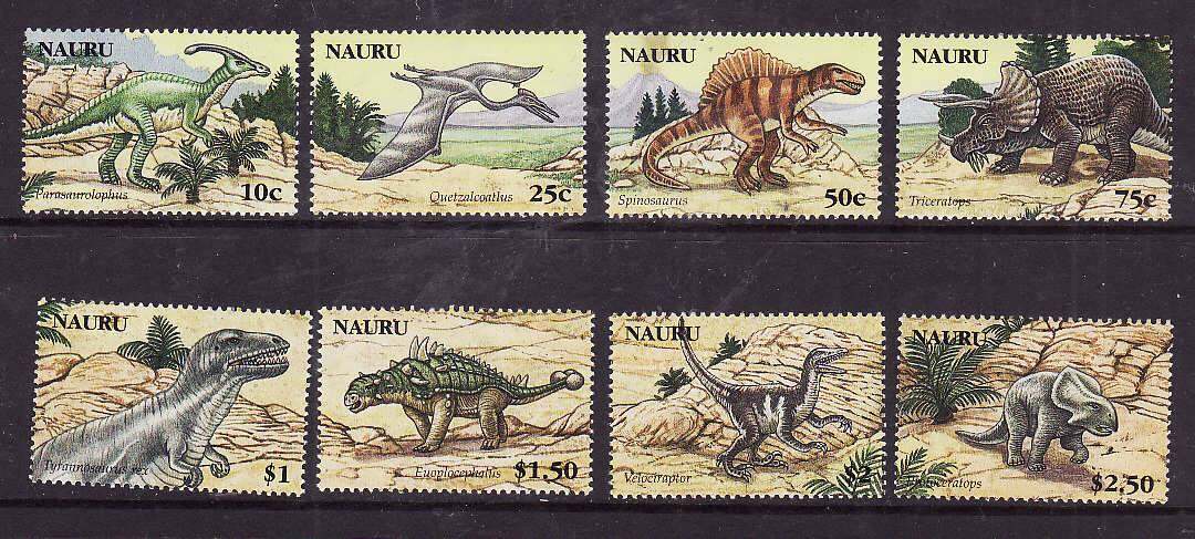 Nauru-Sc#556-63-Unused NH set-Prehistoric Animals- | Australia ...