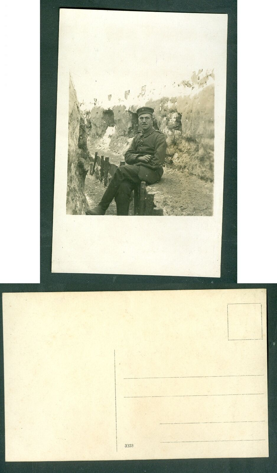 Germany. WWI Photo Postcard. Soldier In Trench. Unused | Europe ...