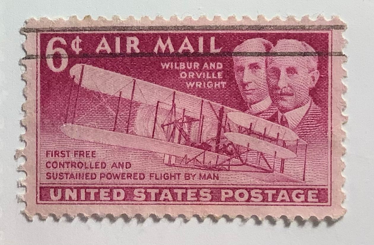 USA 1949 Scott C45 used - 6c, 46th Anniv. of the Wright Brothers First ...