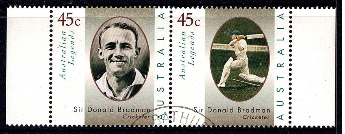 Australia 1997 Legends - Bradman - Cricket Set of 2 CTO | Australia ...