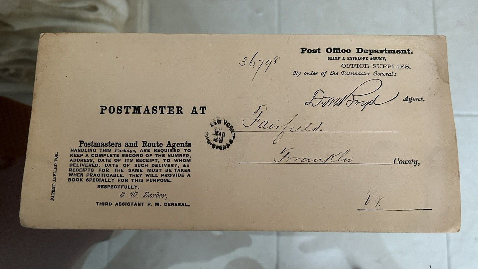 Oxf1 Post Office Seals on PO Dept Mailer Covers & More Nice Student ...