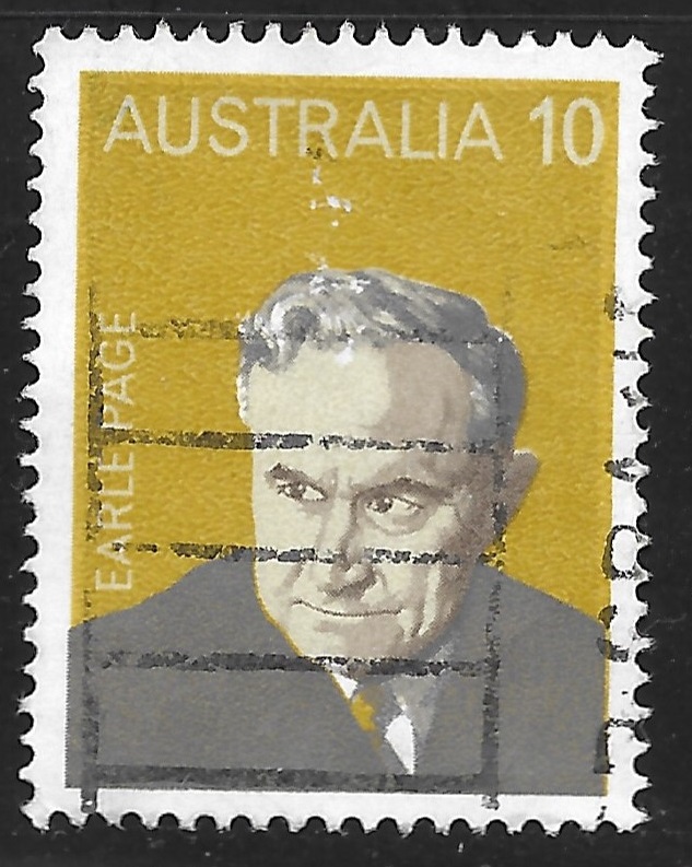 Australia #614 10c Australian Prime Ministers - Earle Page | Australia ...