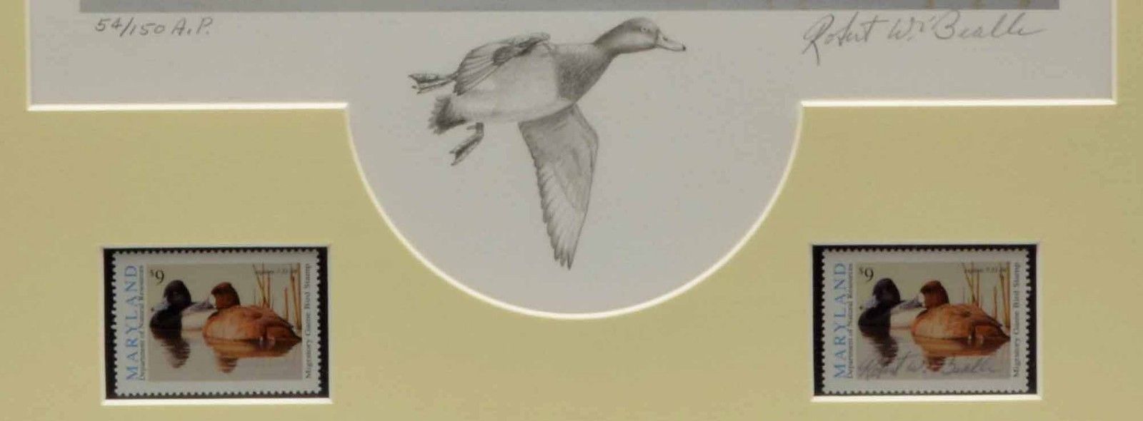 2003 FRAMED A/P MD STATE WATERFOWL PRINT & REMARQUE by ARTIST ROBERT ...